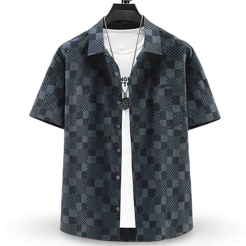 Stylish Checkerboard Shirt – Trendy Casual Summer Look